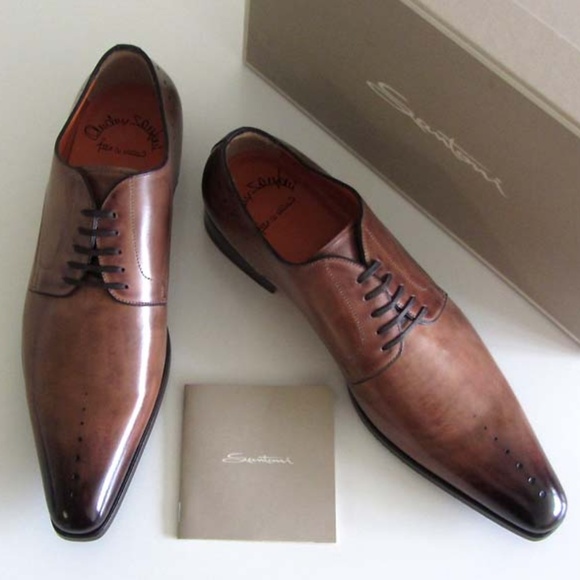 Santoni | Shoes | New Santoni Fatte A Mano Antiqued Shoes F11 Us | Poshmark